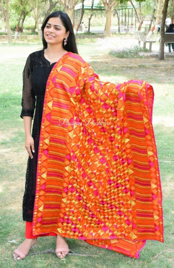 Phulkari Dupatta - Passion Phulkari